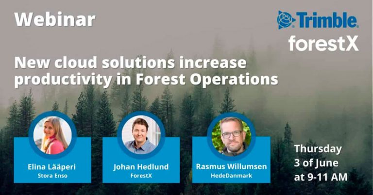 Free webinar on increasing productivity in forestry - Trimble Forestry